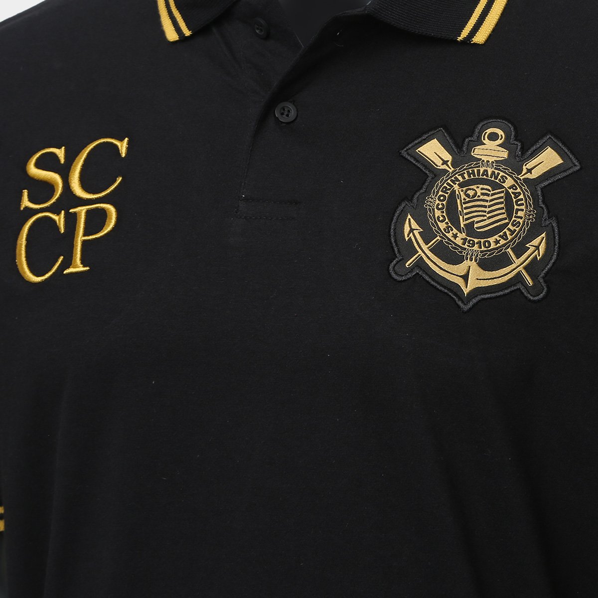 Camisa Polo Corinthians Ouro Masculina | Shop Timão Camisa Polo Corinthians Ouro Masculina | Shop Timão